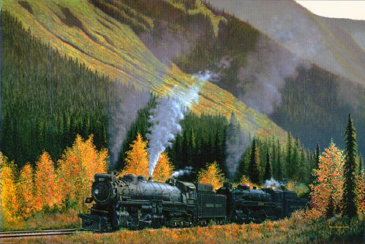 Train In Canada Colors For Fall